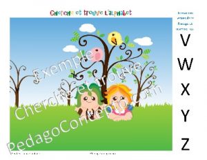 Cherche et trouve alphabet - PedagoConcepto