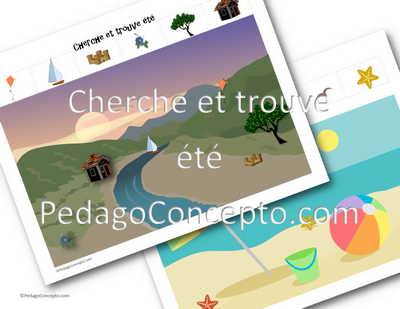 Cherche et trouve été - PedagoConcepto