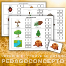 Cherche et trouve en nature - PedagoConcepto