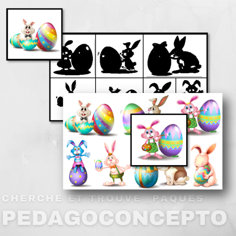 Cherche et trouve_Pâques - PedagoConcepto