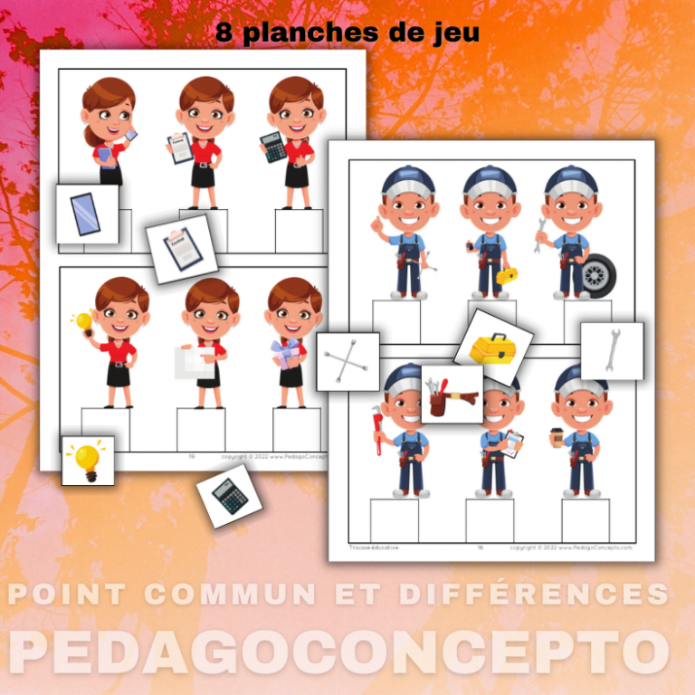 Point commun et différences - PedagoConcepto