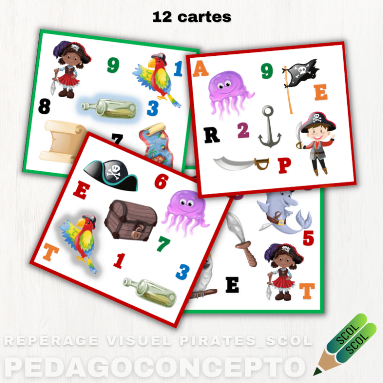 Repérage visuel Pirates_Scol - PedagoConcepto