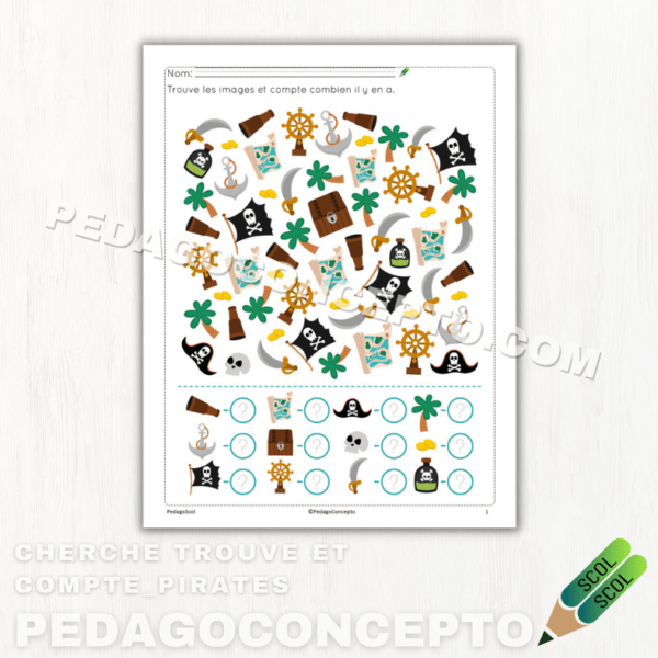 Cherche trouve et compte_pirates - PedagoConcepto