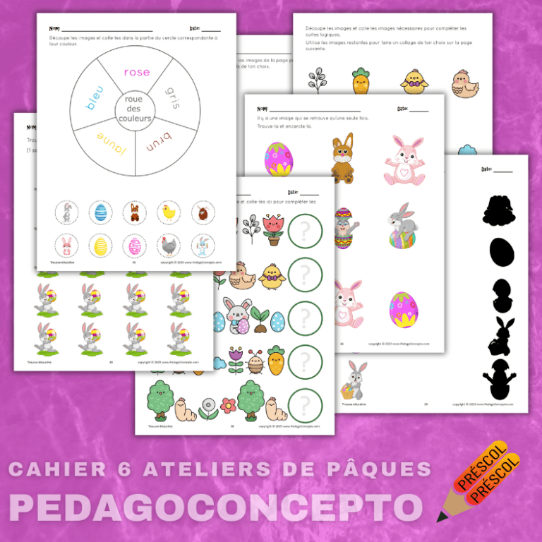 Cahier 6 ateliers de Pâques - PedagoConcepto