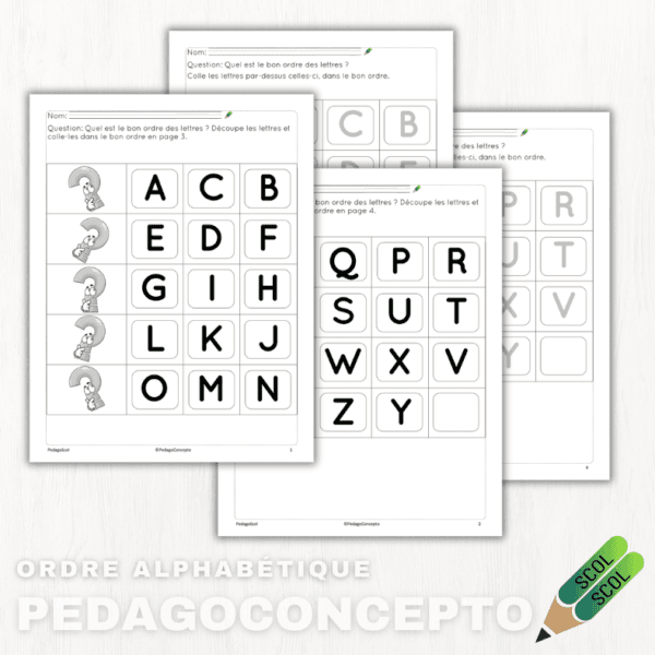 Ordre alphabétique - PedagoConcepto