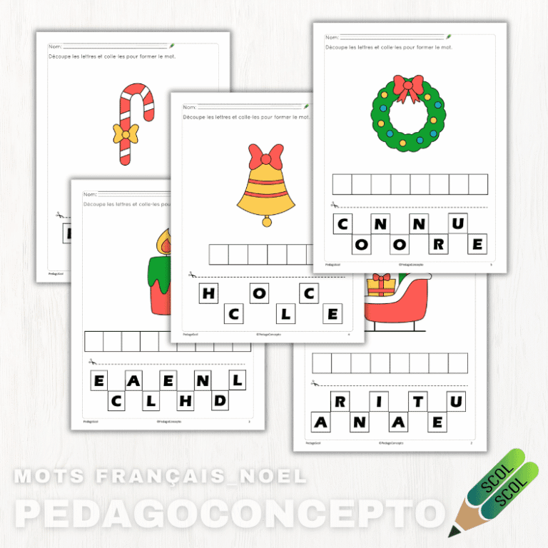 Mots français_Noël - PedagoConcepto